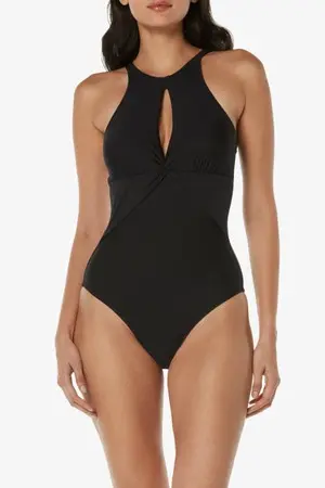 Helen Jon High Neck One-piece - Black