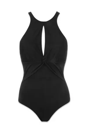 Helen Jon High Neck One-piece - Black