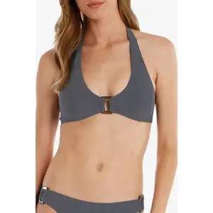 Helen Jon Tortoise Halter Top Mineral