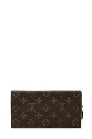 LOUIS VUITTON Monogram Canvas Blooming Flowers Emilie Wallet