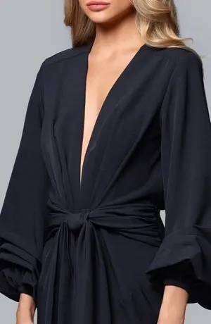 GHRAIL Millie Crepe Gown - Black