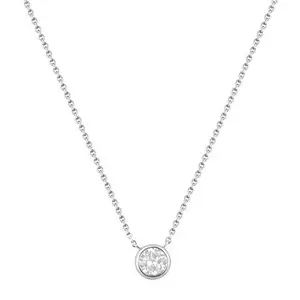 ELECTRIC PICKS Coco Round Cubic Zirconia Pendant Necklace Silver