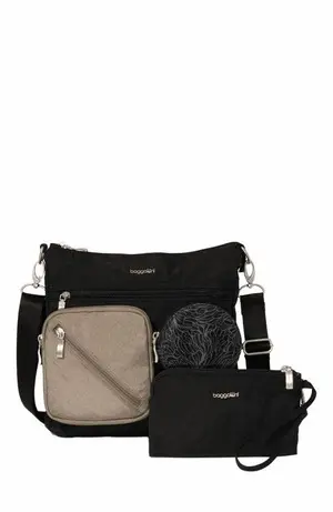 BAGGALLINI Snap & Go Modular Slim Crossbody Bag - Black