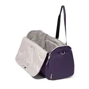 BAGGALLINI Madison 2-in-1 Garment Duffel Bag - Deep Grape Twill