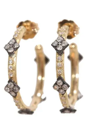 ARMENTA Diamond Hoop Earrings