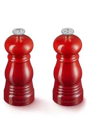 LE CREUSET Classic Petite Salt & Pepper Mill Set - Cerise
