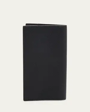VALEXTRA Leather Passport Cover - Nero Nn