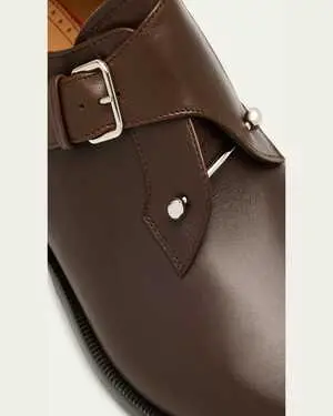 CHRISTIAN LOUBOUTIN Chambeli Leather Loafers - Black