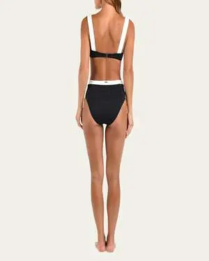 L'Agence Alexandria Bikini Top - Black