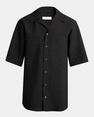 Alexander McQueen Skull Jacquard Pajama Shirt Nero/nero