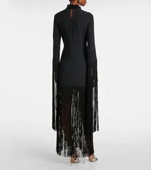 TALLER MARMO Chicago Fringed Crêpe Minidress
