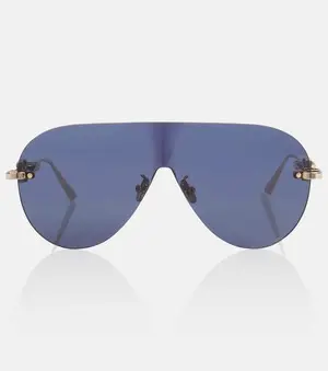 Dior Cd Chain M2u Mask Sunglasses - Blue