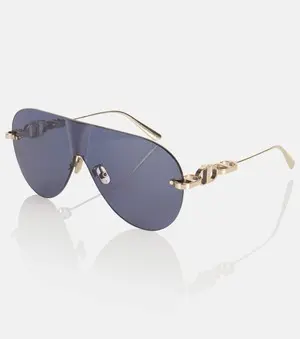 Dior Cd Chain M2u Mask Sunglasses - Blue