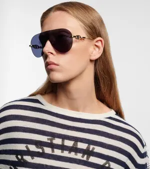 Dior Cd Chain Shield Sunglasses - Blue