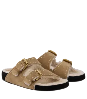 Isabel Marant Étoile Lennyo Suede Slides - Grey