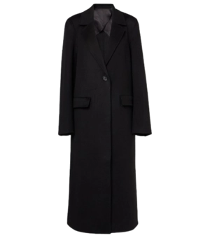 TOTEME Classic Doublé Wool Coat - Black