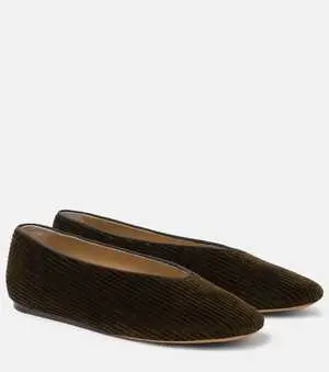 Le Monde Beryl Regency Velvet Ballet Flats