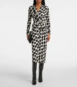 Diane Von Furstenberg Libra Printed Midi Dress