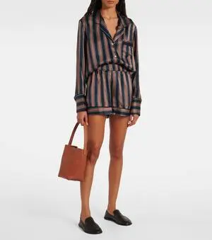 Asceno Paris Silk Charmeuse Shirt