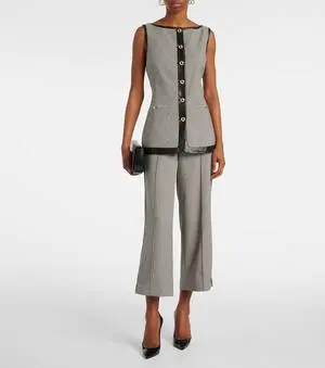 Simkhai Cressida Checked Vest