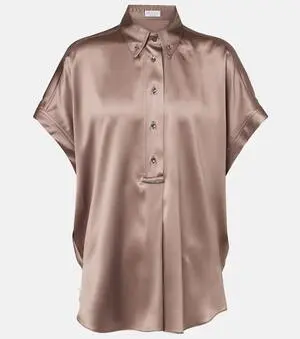 Brunello Cucinelli Short Sleeve Shirts For Women