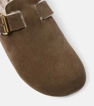 Isabel Marant Étoile Mirvin Shearling-lined Clogs - Brown