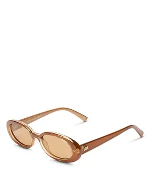 Le Specs Outta Love Oval Sunglasses - Caramel