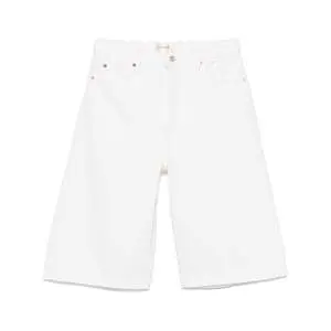 FRAME Denim Bermuda Shorts - White
