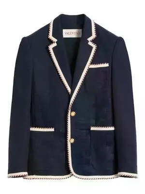 Valentino Garavani Single-breasted Blazer - Blue