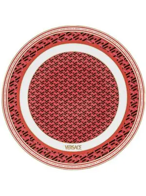 Versace X Rosenthal La Greca Signature Service Plate - Red