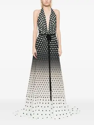 SAIID KOBEISY Gradient Printed Maxi Dress