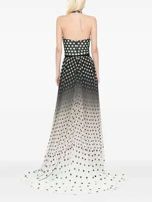 SAIID KOBEISY Gradient Printed Maxi Dress
