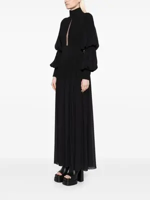 SAIID KOBEISY Pleated Midi Dress