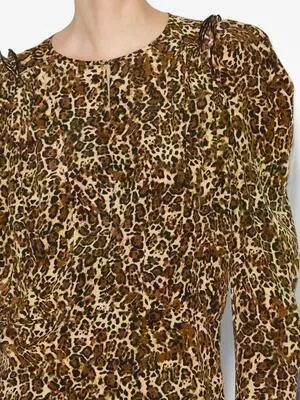 Isabel Marant Étoile Zarga Leopard Print Blouse - Brown