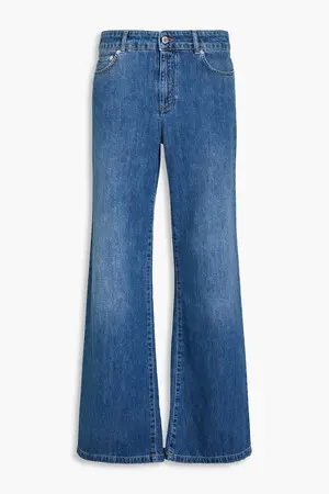 Moschino High-rise Wide-leg Jeans
