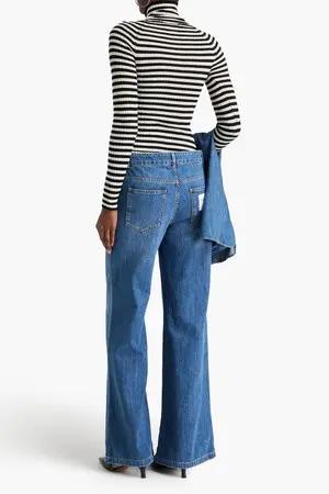 Moschino High-rise Wide-leg Jeans