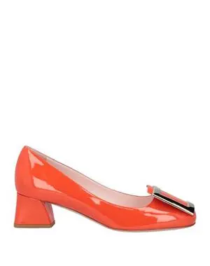 ROGER VIVIER Pumps In Soft Leather - Orange