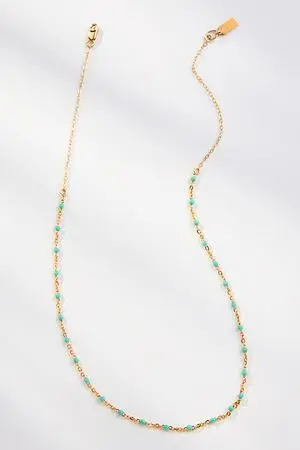 SET & STONES Set & Stones Kaz Beaded Necklace Blue