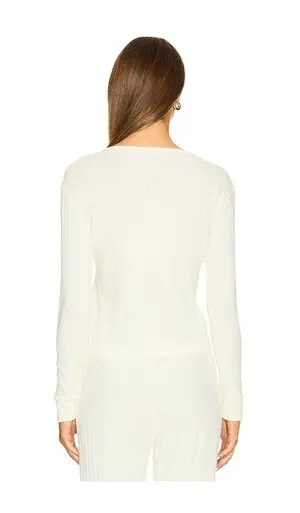 Donni. Pointelle Long Sleeve Top