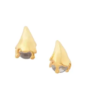 Bottega Veneta Tone And Quartz Earrings - Gold