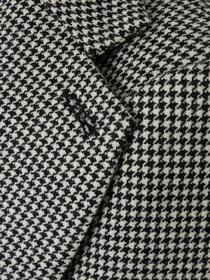 Marie Adam-Leenaerdt Houndstooth Wool Blazer - Black
