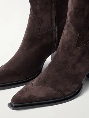JIMMY CHOO Cece 60 Suede Ankle Boots - Brown