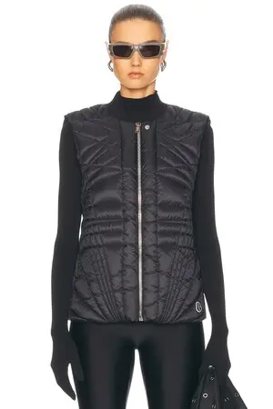 Rick Owens X Moncler Megapenta Flight Vest - Black