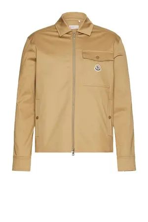 Moncler Overshirt In Brown