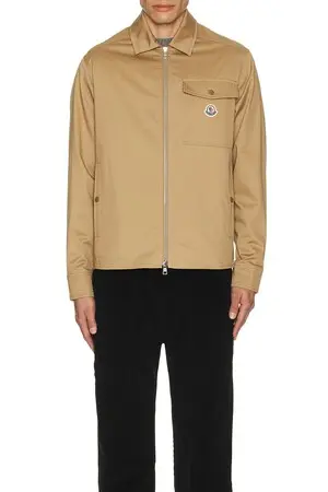 Moncler Overshirt In Brown