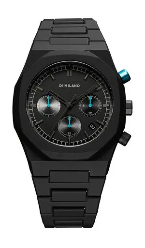 D1 MILANO Polychrono 40.5mm Watch - Black