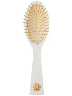 Versace Small Medusa '95 Hair Brush - White