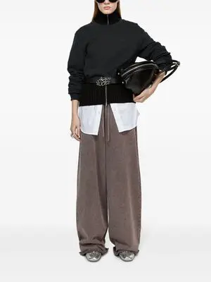 Acne Studios Organic-cotton Sweatshirt - Black