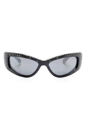 SWAROVSKI Crystal-embellished Sunglasses - Black