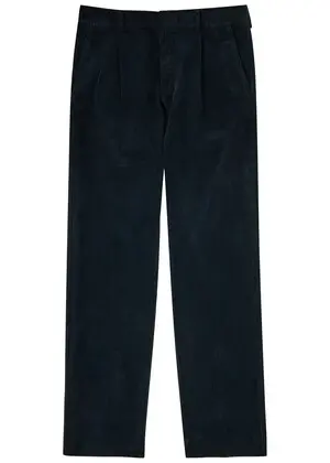 Nn07 Bill Tapered-leg Corduroy Trousers - Navy